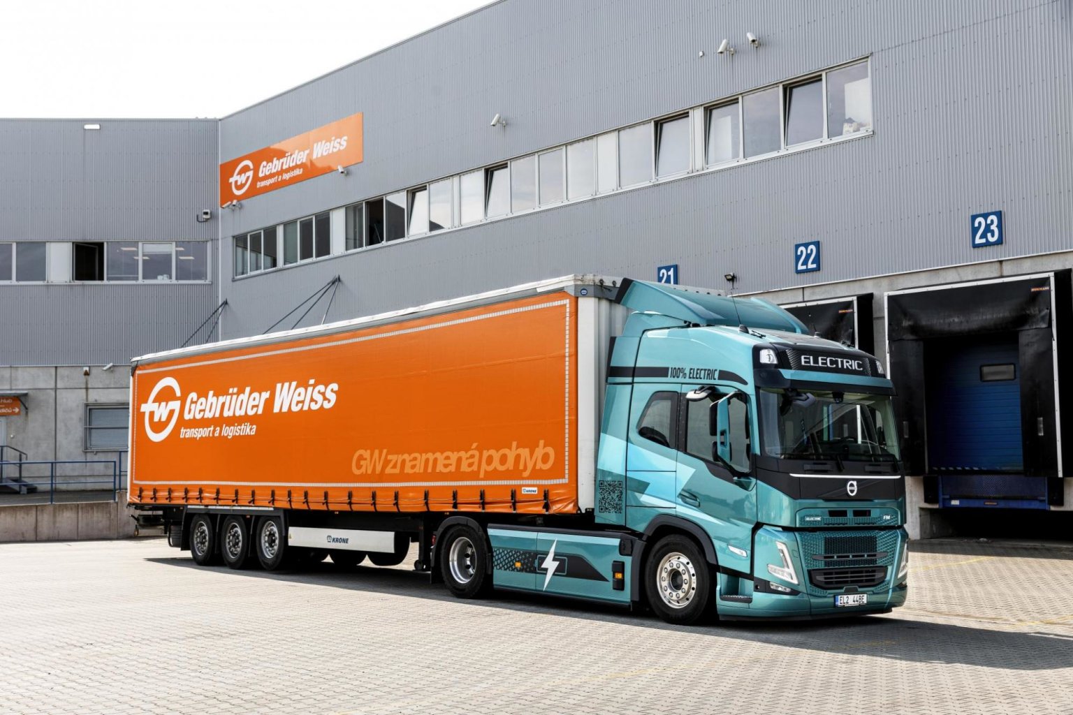 Gebrüder Weiss v Česku úspěšně otestoval elektrický tahač Volvo FM ...